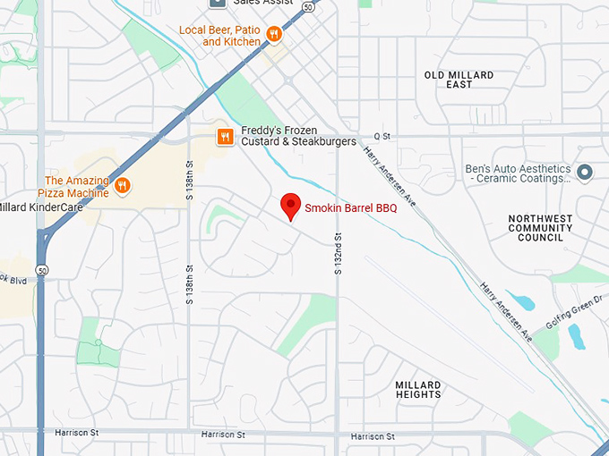 16. smokin barrel bbq map