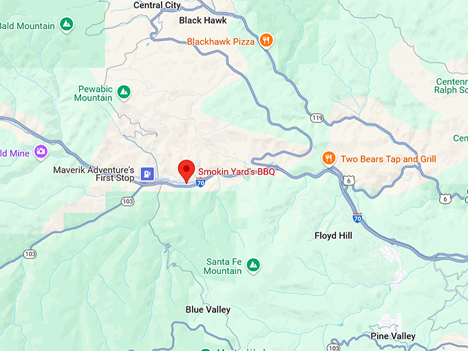 16. smokin yard's bbq map