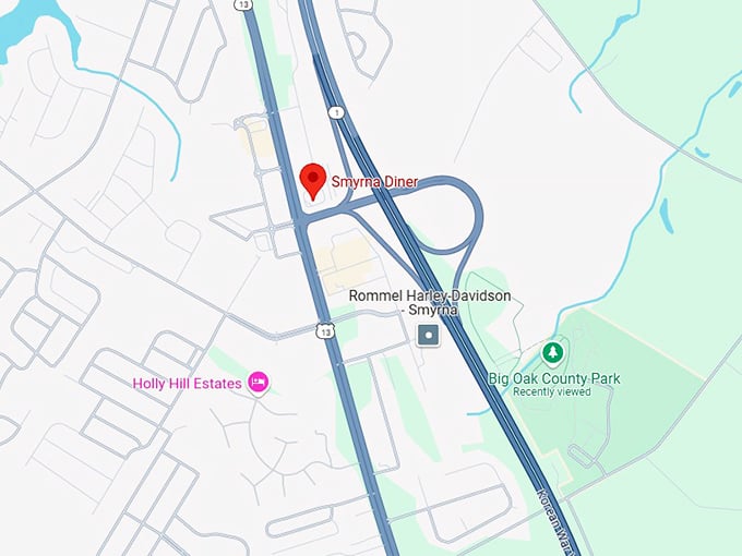 16. smyrna diner map