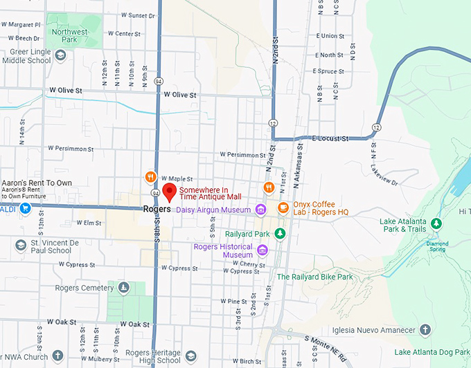16. somewhere in time antique mall map