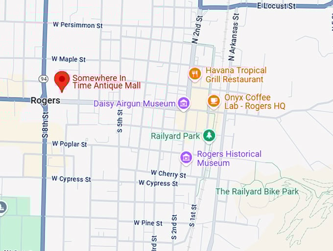 16. somewhere in time antique mall map