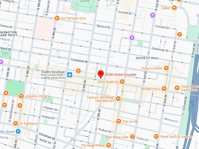 16. south street souvlaki map