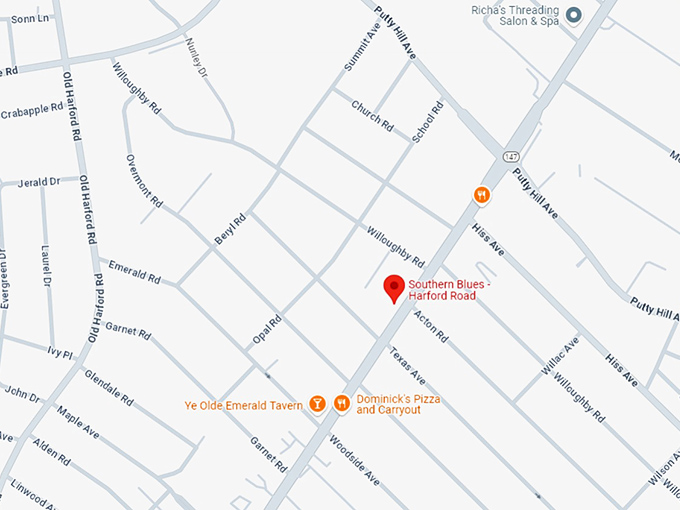 southern blues harford road map