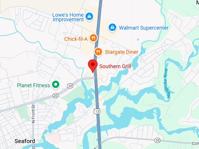 16. southern grill map