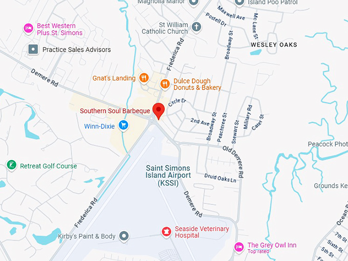 16. southern soul barbeque map