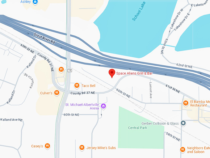 16. space aliens grill & bar map