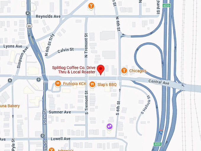 16. splitlog coffee co. drive thru & local roaster map