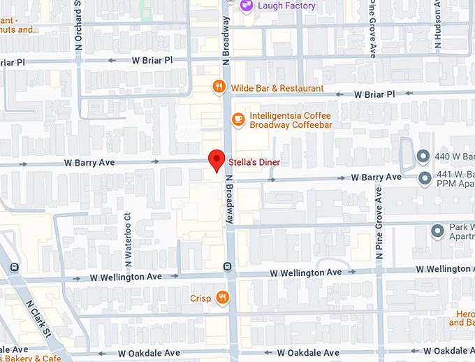 16. stella's diner map