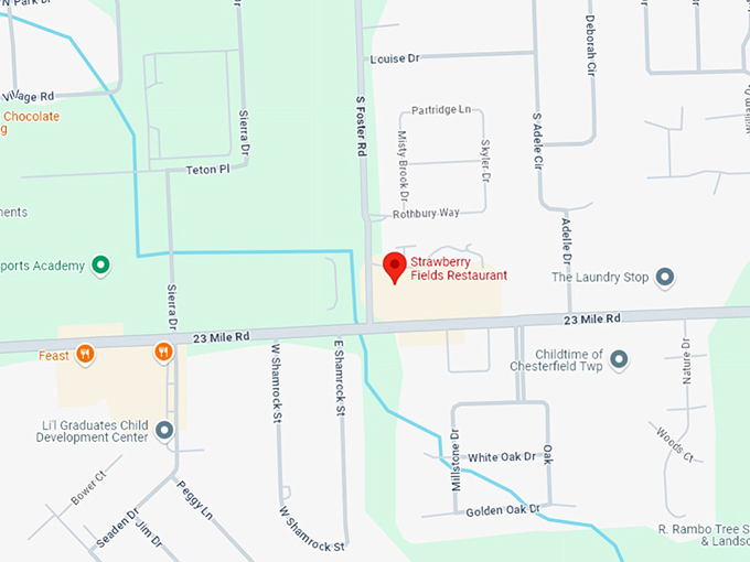 16. strawberry fields restaurant map