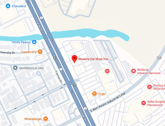 16. strawn's eat shop too map