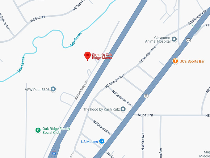 16. stroud's oak ridge manor map