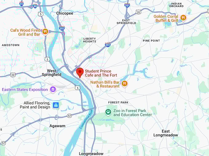 16. student prince cafe and the fort map