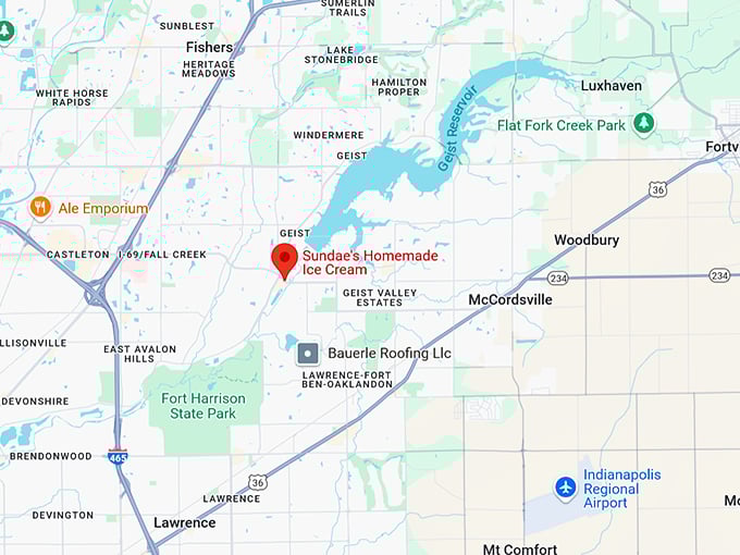 16. sundae's homemade ice cream map