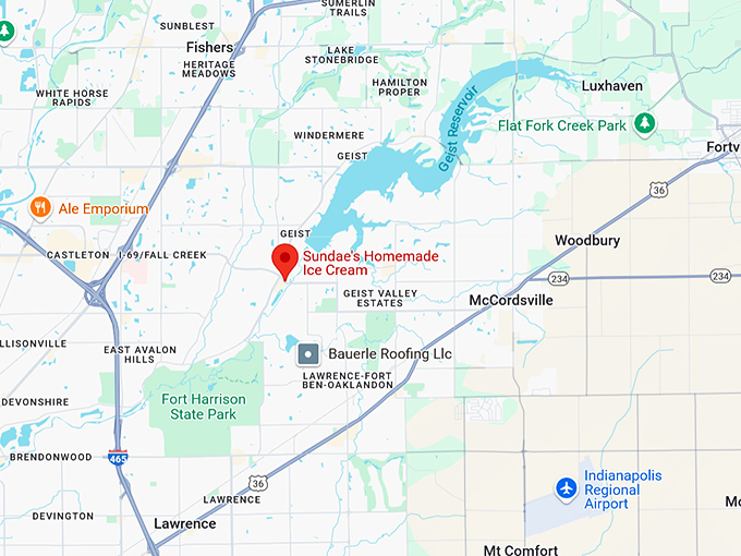 16. sundae's homemade ice cream map