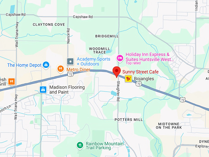 16. sunny street cafe map