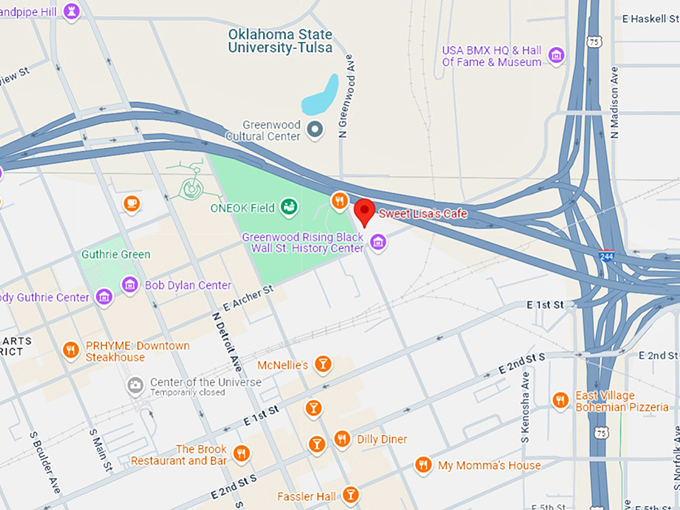 16. sweet lisa's cafe map
