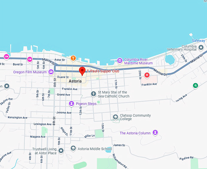 16. t. paul's supper club map