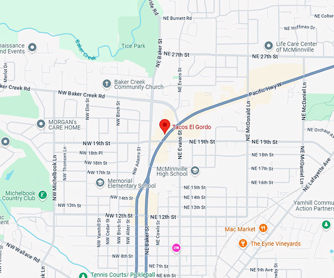 16. tacos el gordo map