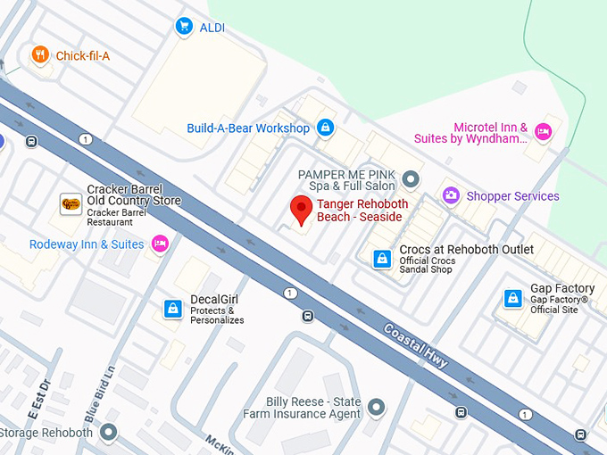16. tanger rehoboth beach seaside map