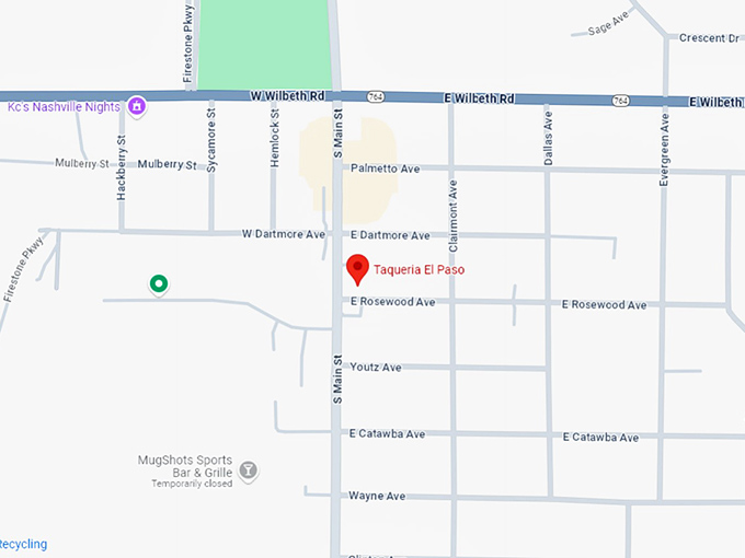 16. taqueria el paso map