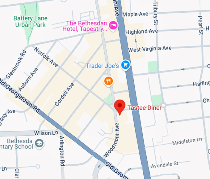 16. tastee diner map
