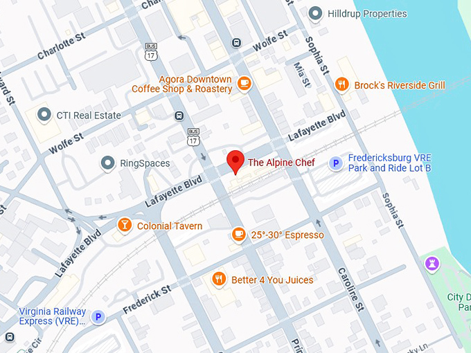 16. the alpine chef map