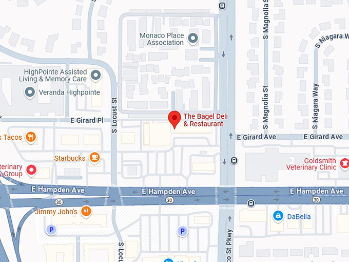 16. the bagel deli & restaurant map