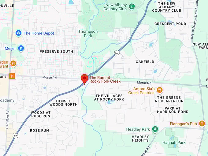 16. the barn at rocky fork creek map