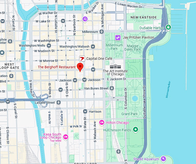 16. the berghoff restaurant map