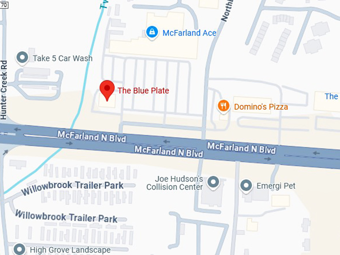 16. the blue plate map