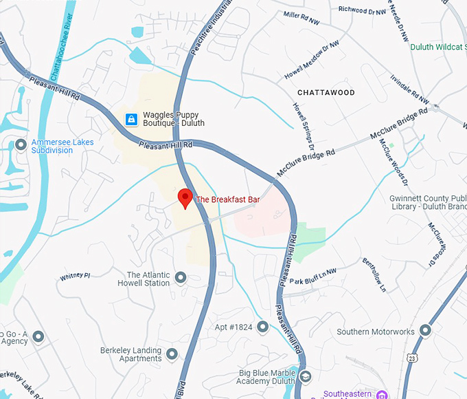 16. the breakfast bar map