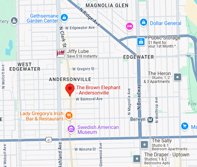 16. the brown elephant andersonville map