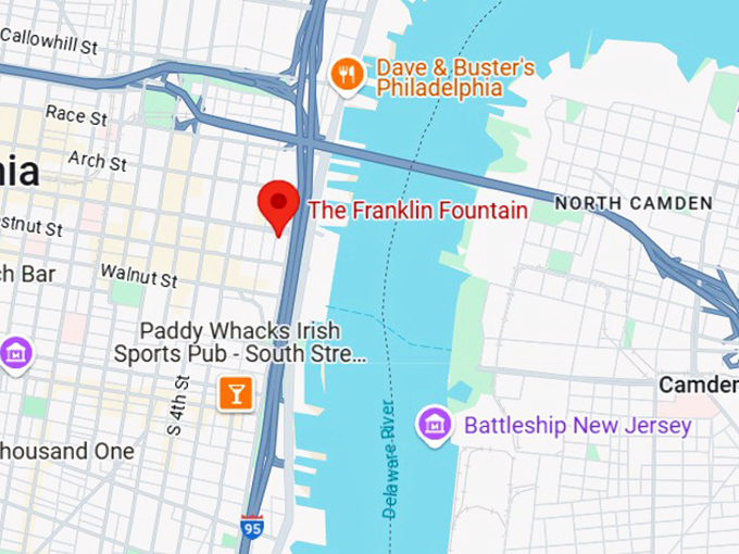 16. the franklin fountain map