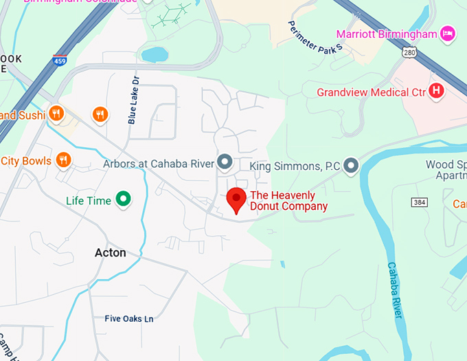 16. the heavenly donut company map