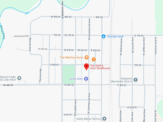 16. the hoof & horn steakhouse map