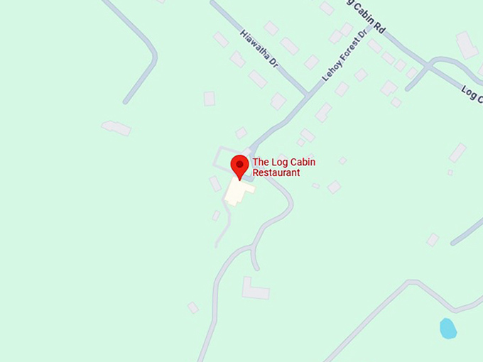 16. the log cabin restaurant map