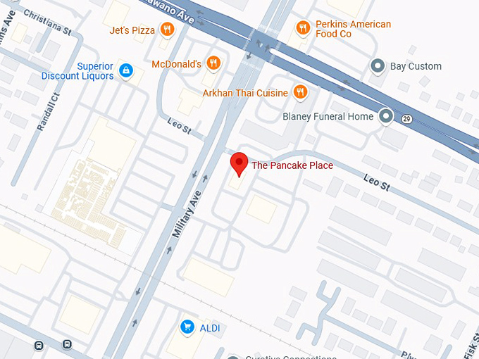 16. the pancake place map