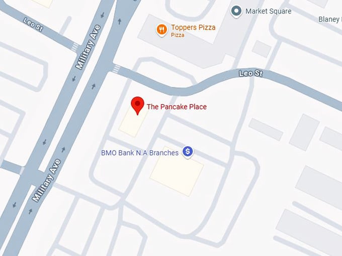 16. the pancake place map