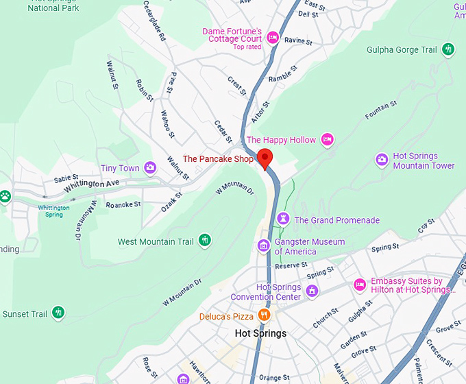 16. the pancake shop map