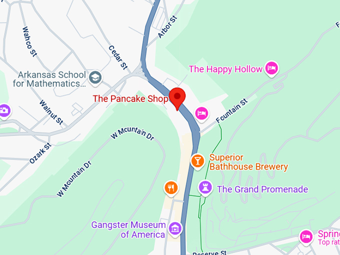 16. the pancake shop map