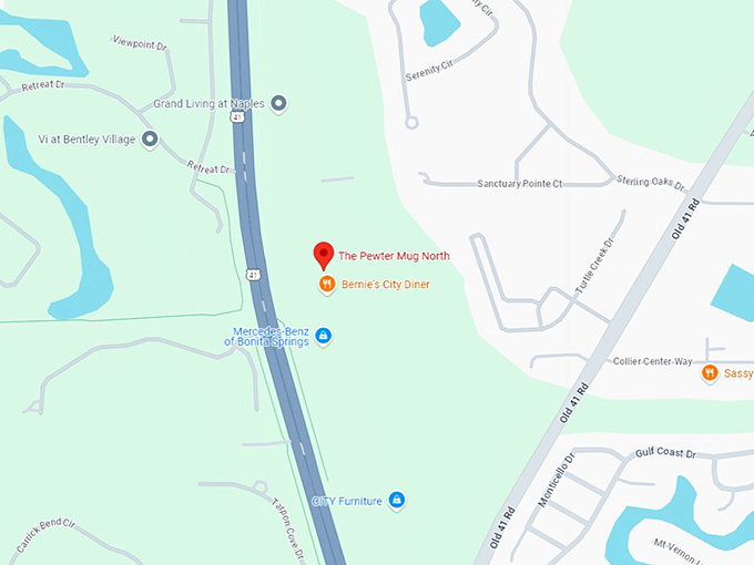 16. the pewter mug north map