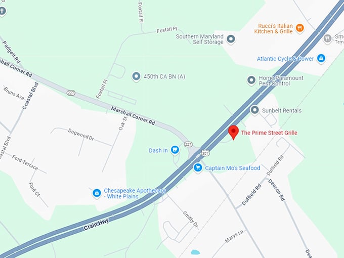 16. the prime street grille map