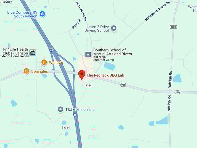 16. the redneck bbq lab map