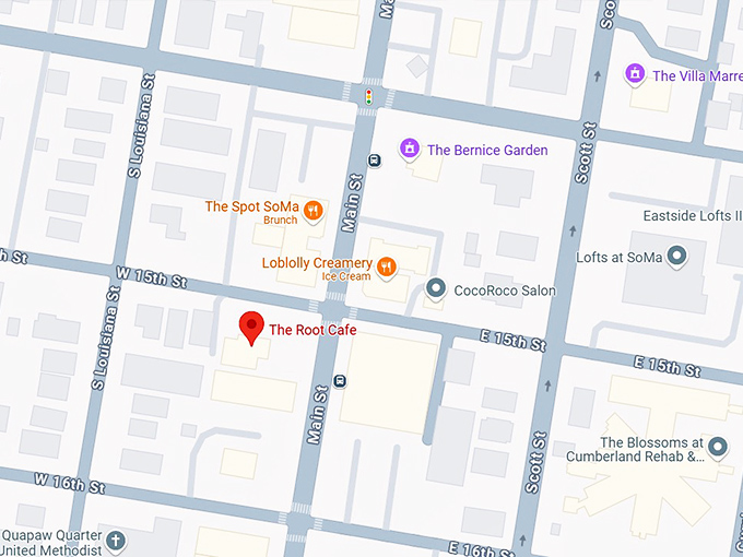 16. the root cafe map