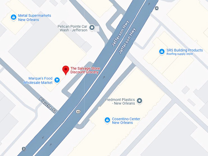 16. the salvage store discount grocery map