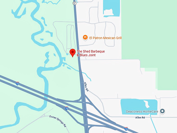 16. the shed barbeque & blues joint map