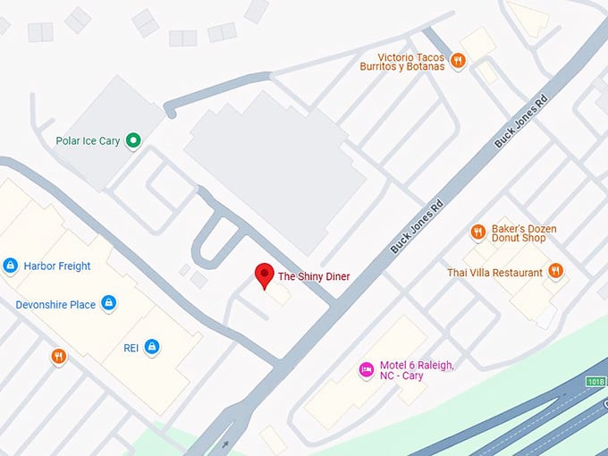 16. the shiny diner map