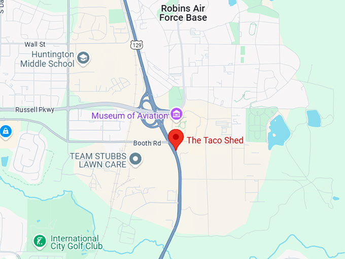 16. the taco shed map
