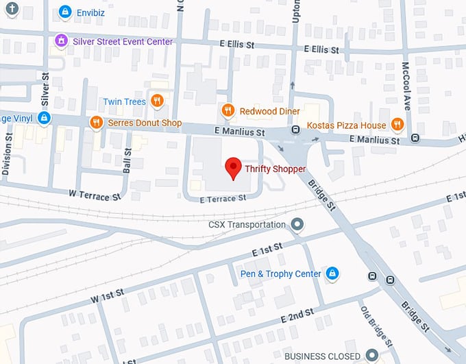 16. thrifty shopper map