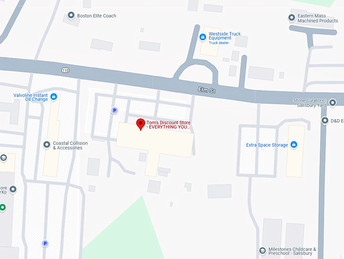 16. tom's discount store everything you need map